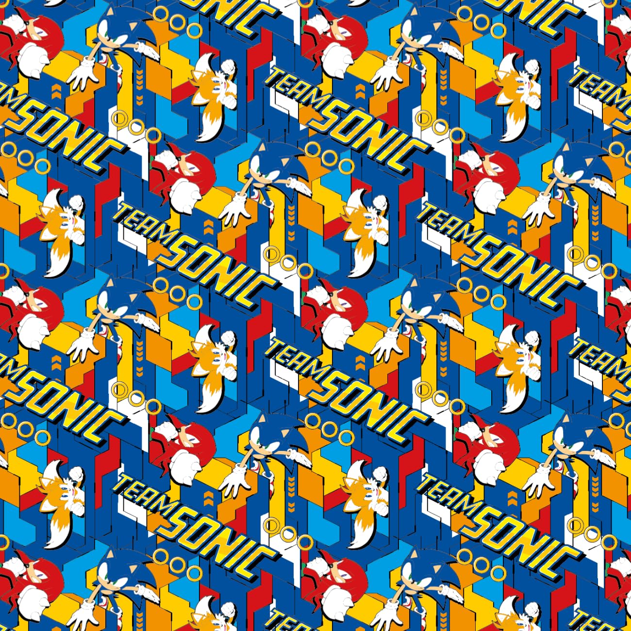 Danilo Sonic The Hedgehog Wrapping Paper, Two Sheet, Two Tags, Officially Licensed Gift Wrap, Recyclable, 70 x 50 when opened, multi-coloured