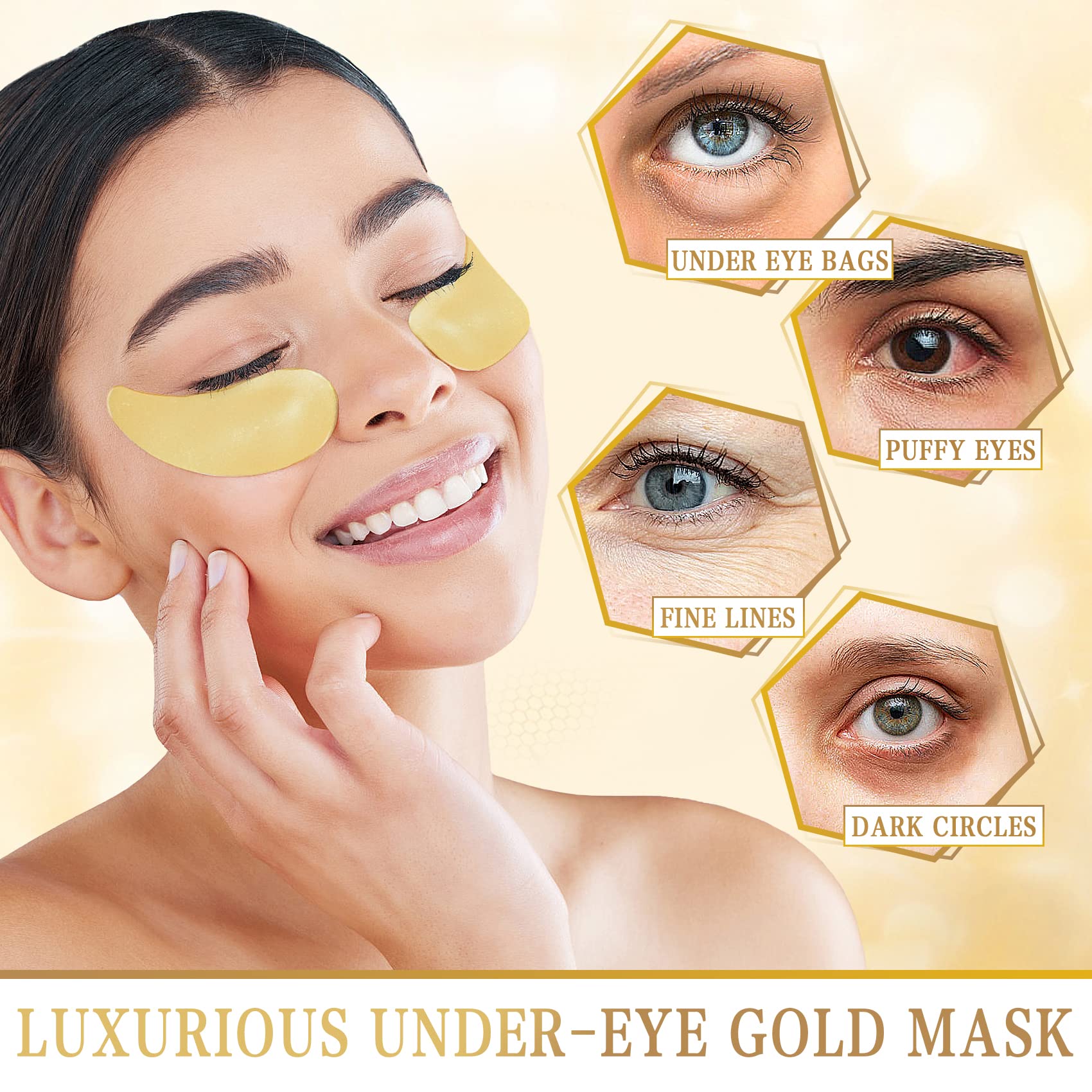 Danvisit 60 Pcs Under Eye Patches old 30 Pairs