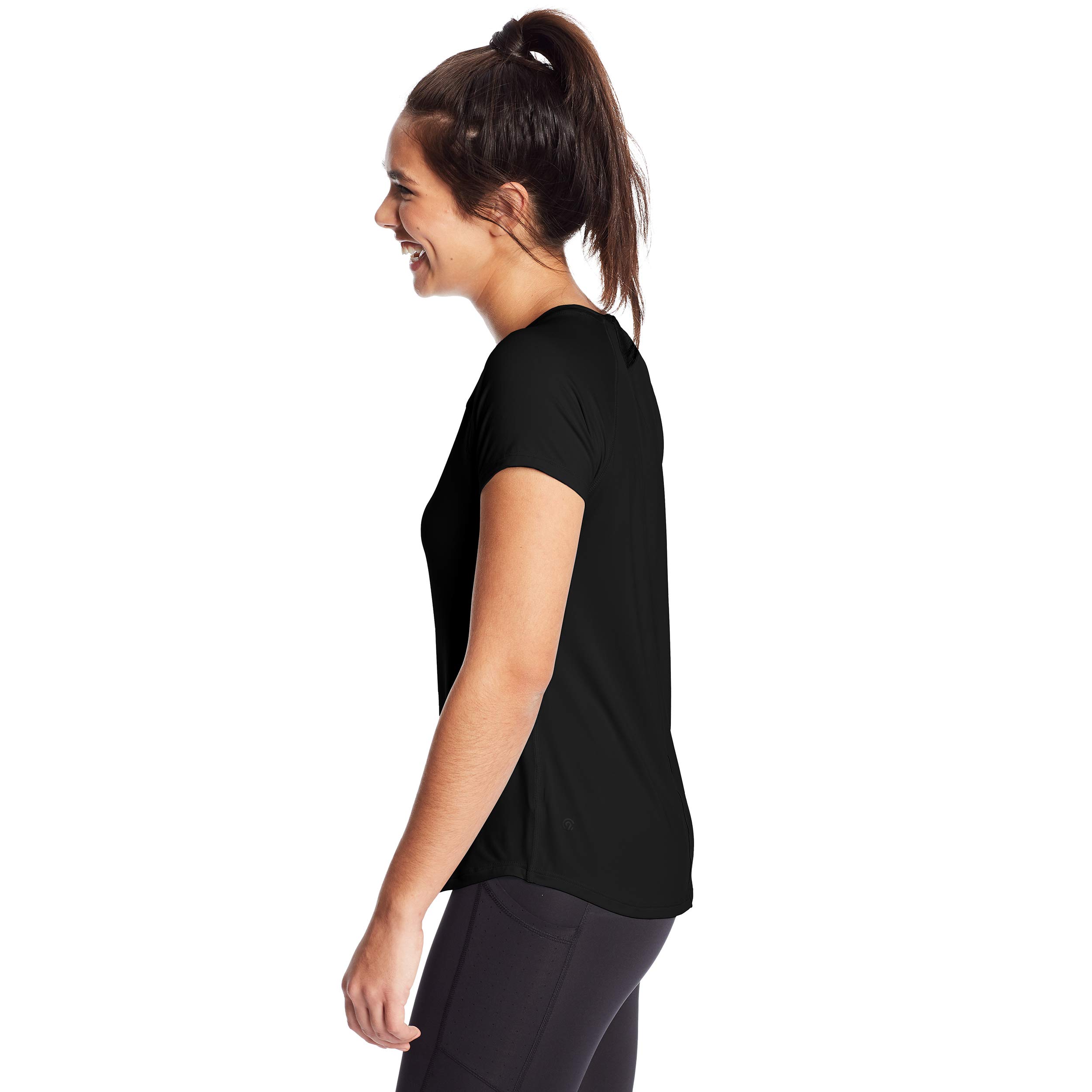 C9 Champion Women's Soft Tech Tee, Ebony, XL