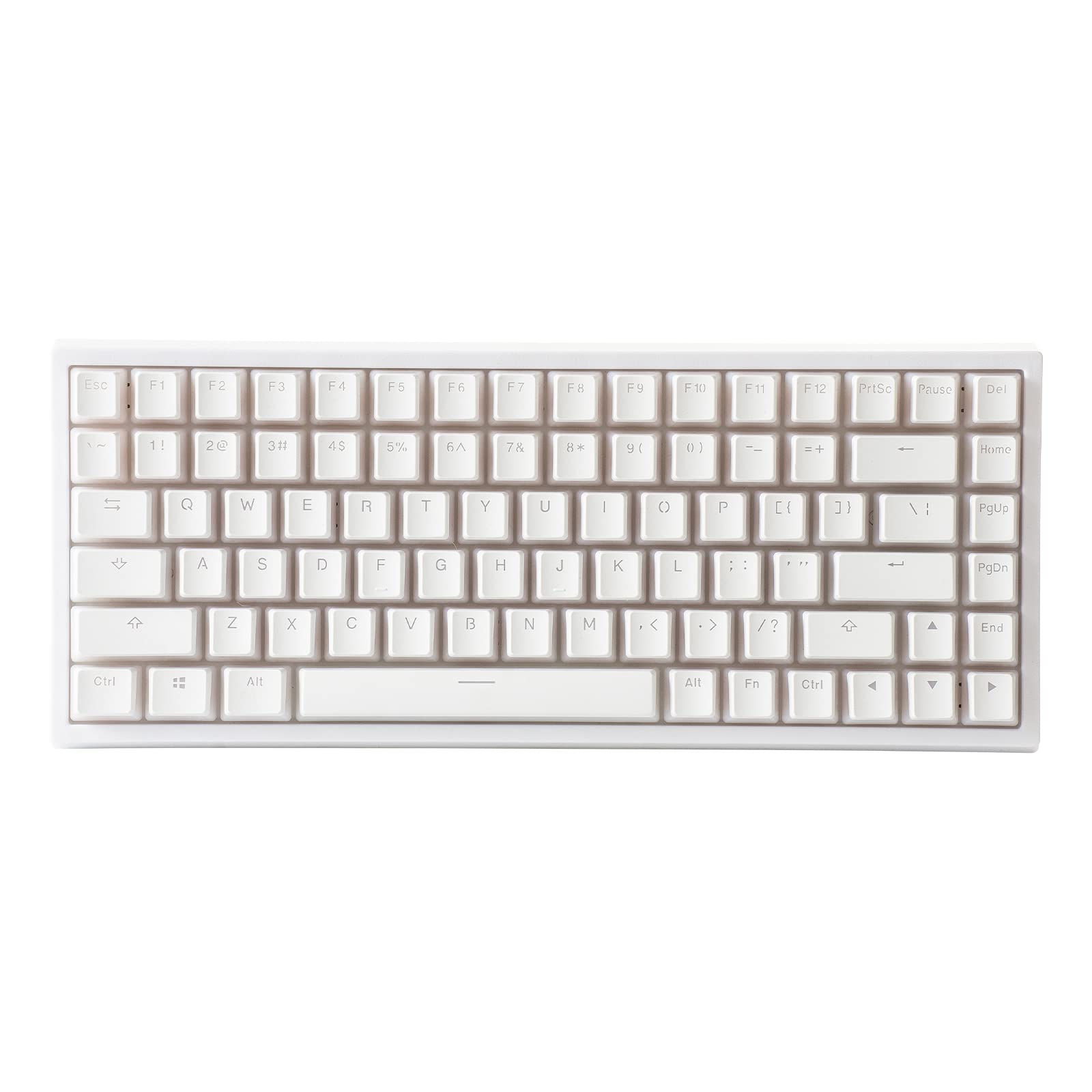 YUNZII KC84 84 Keys Hot Swappable Wired Mechanical Keyboard with PBT Dye-subbed Keycaps, Programmable, RGB,NKRO,Type-C Cable for Win/Mac/Gaming/Typist (Gateron Yellow Switch, Pudding)
