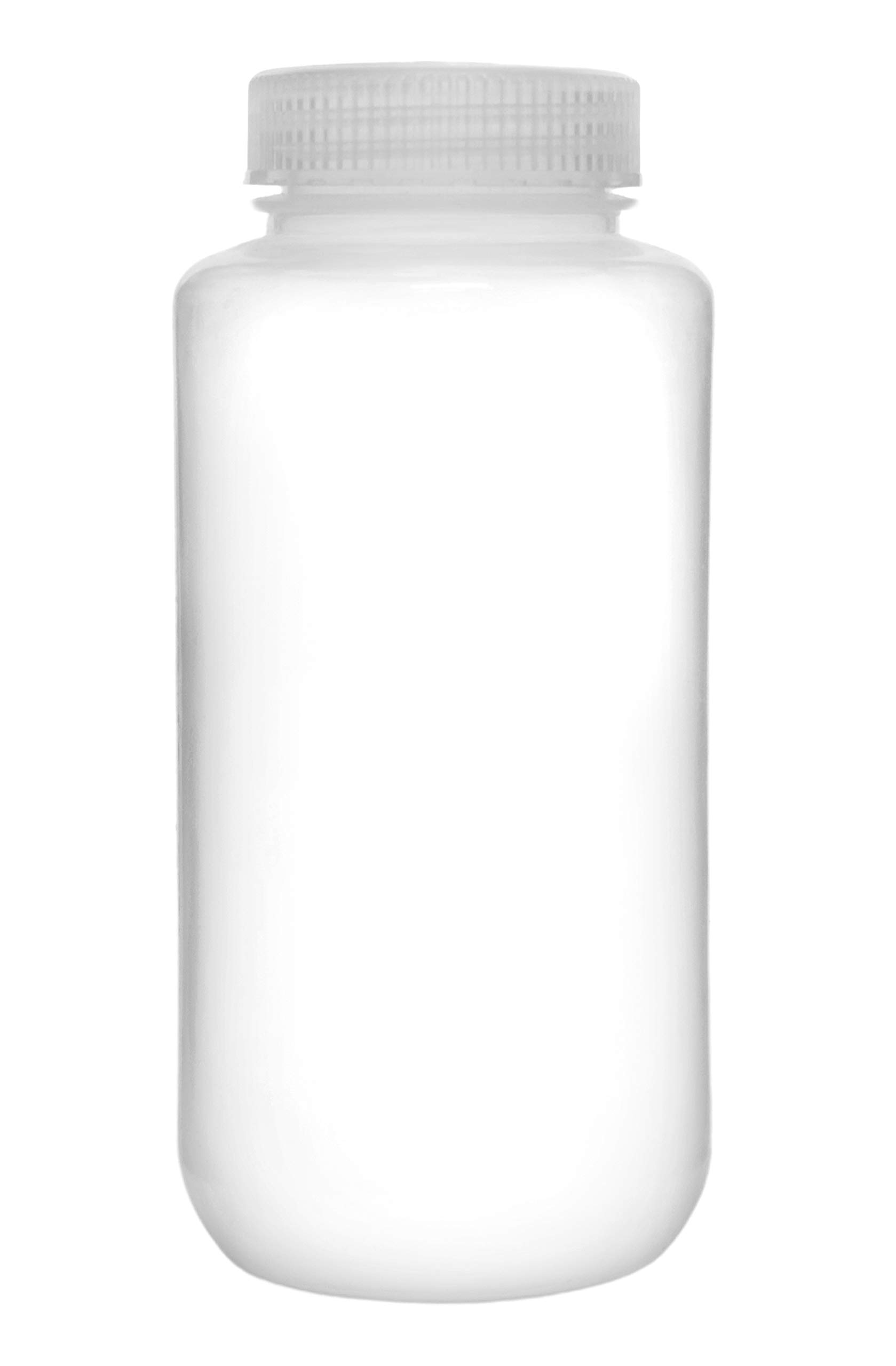 EISCO 12PK Reagent Bottles, 1000ml - Wide Mouth with Screw Cap - Polypropylene - Translucent Labs