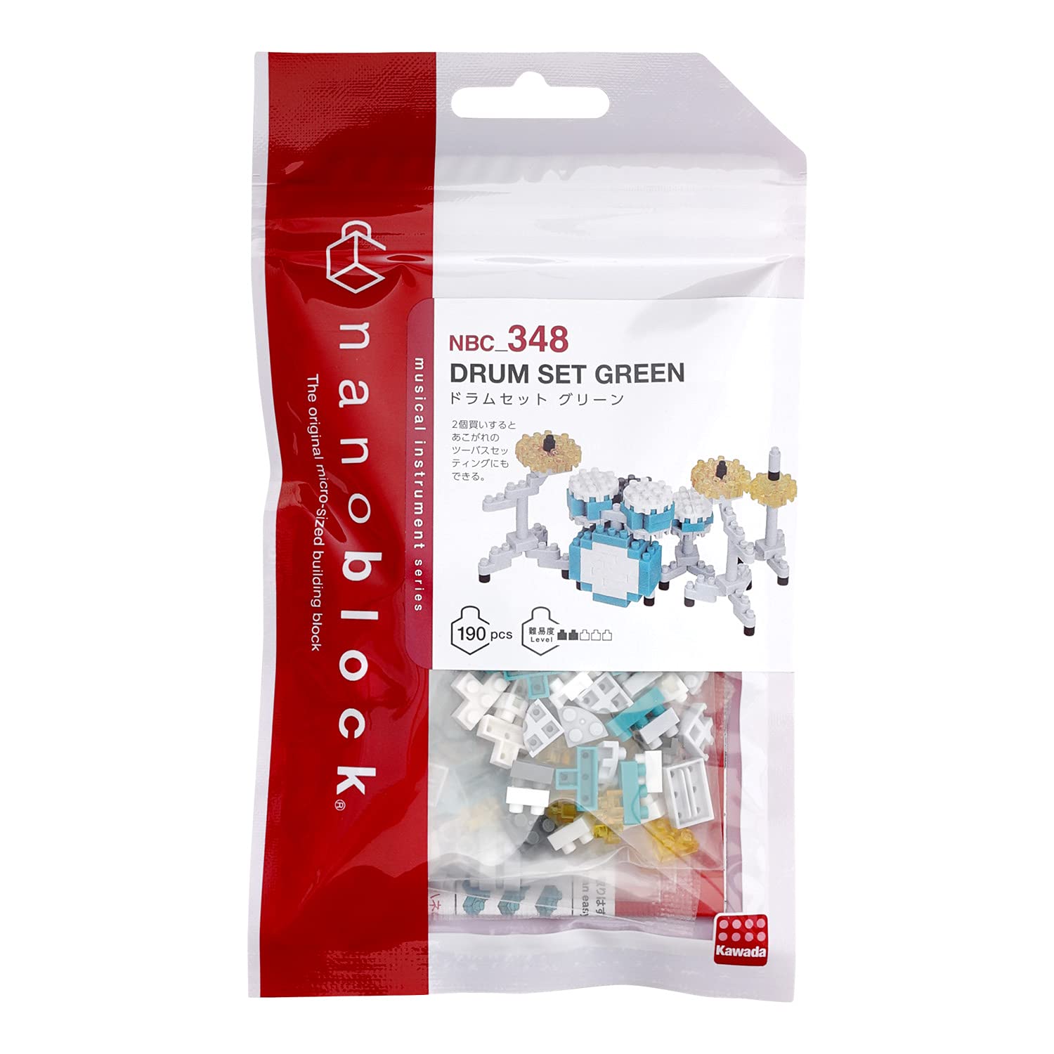 nanoblock - Instruments - Drum Set, Collection Series Building Kit