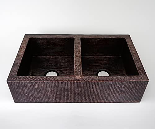 Copper Farmhouse Kitchen Sink 50/50