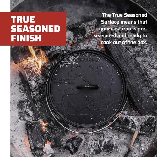 Camp Chef National Parks Cast Iron Set - Cast Iron Cookware - Includes Dutch Oven, Skillet & Lid - Cast Iron Skillet Set for Indoor & Outdoor Cooking