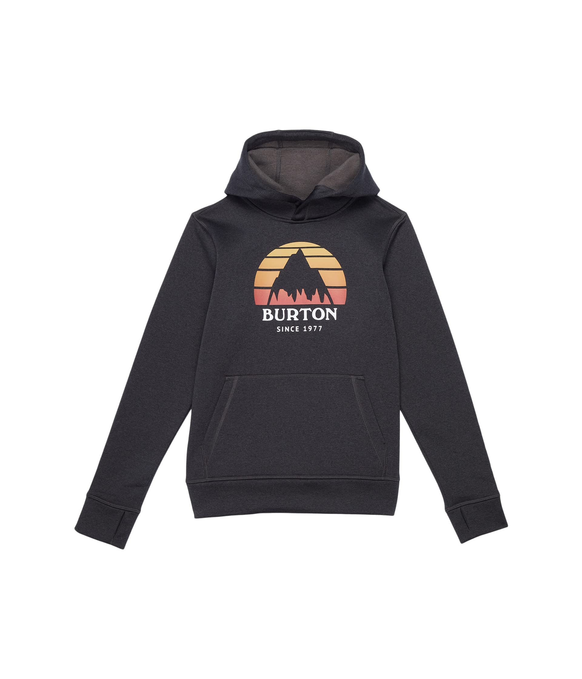 Burton Unisex-Child Oak Pullover, True Black Heather, Large