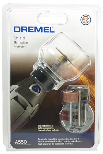 Dremel A550 Rotary Tool Shield Attachment Kit with 4 Accessories