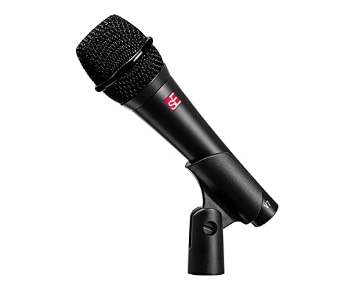 Briskdrop sE Electronics V7 Black Dynamic Supercardioid Handheld Microphone, Black - Bundle with 2 XLR Cables and 10 Cable Ties