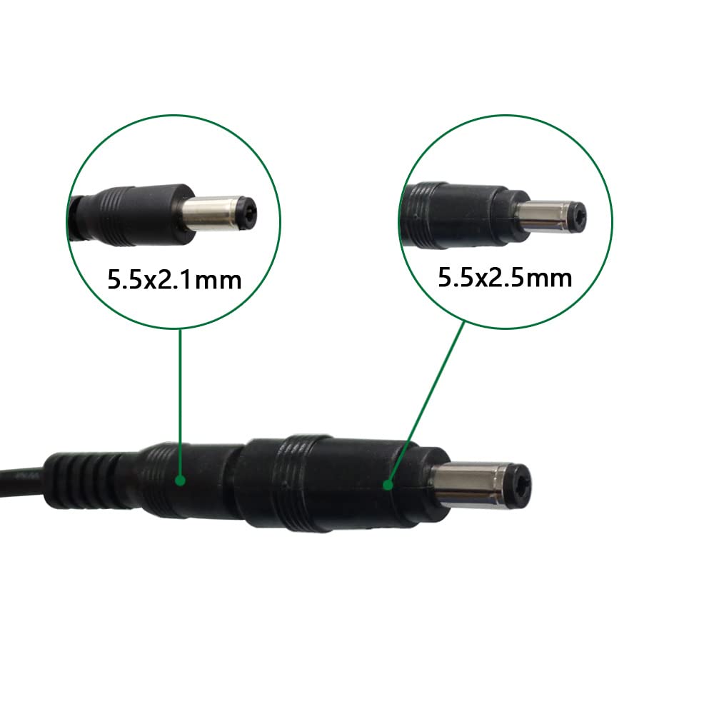 hogardsujia 54.6V 2A Charger Power Supply Adapter for 48V Lithium Li-ion Battery Pack with DC 5.5x2.1mm Plug