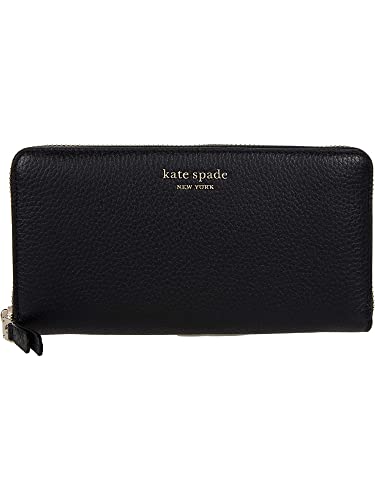 kate spade new york Roulette Zip Around Continental Wallet Black One Size