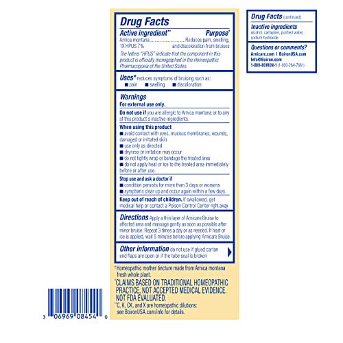 Boiron Arnicare Bruise Gel for Pain Relief from Bruising and Swelling or Discoloration from Injury - 1.5 oz