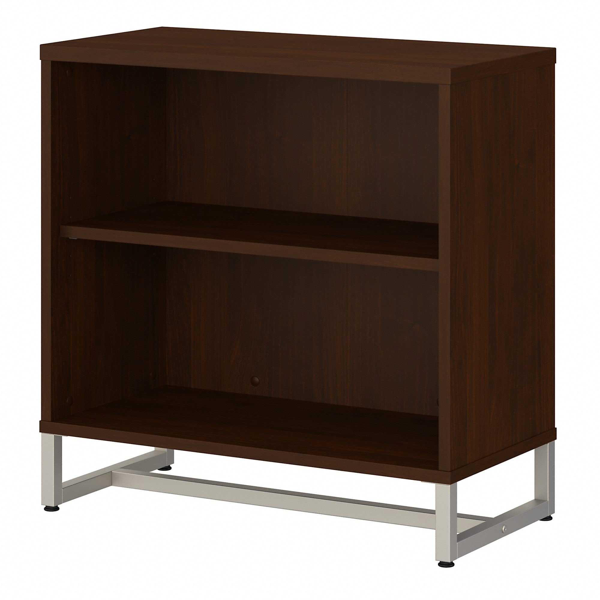 Bush Business Furniture Method 2 Shelf Bookcase Cabinet in Century Walnut