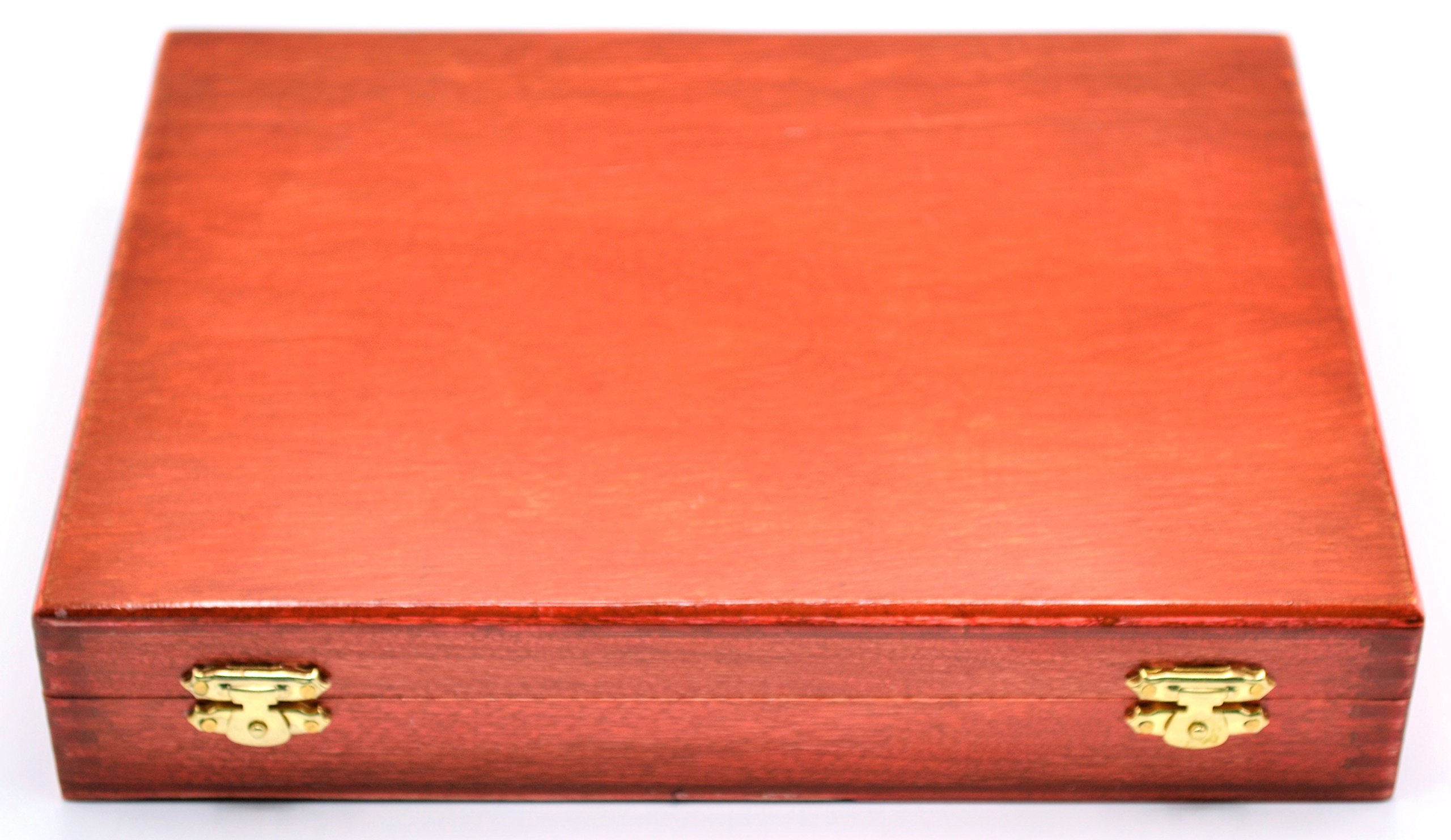 Eisco Labs BI0001C - Wooden Microscope Slide Box, Holds 100-25x75mm Slides
