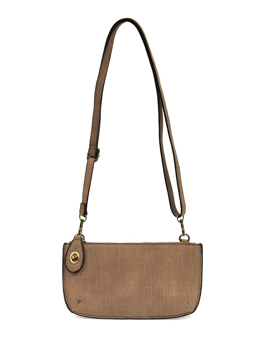 Joy Susan Women's Faux Linen Crossbody: Wristlet Clutch