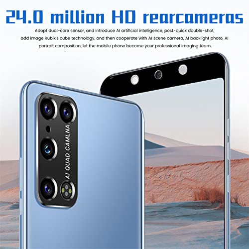 CAOY Unlocked Cell Phones, Android 10.0 5.8-inch Curved Screen Smartphone, 1GB + 8GB Support 2 SIM Card and 128G SD Card Best for Father Childrens Gift (Blue)