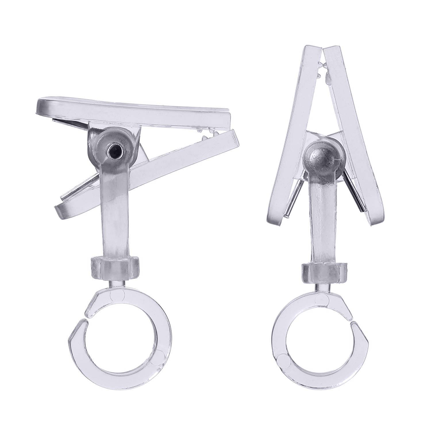 BBTO 36 Pieces Awning Clips, Party Wire Light Holder Hanger for Outdoor Camping RV Awning Christmas Decorations (Clear)