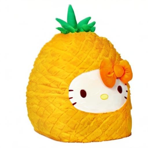 Squishmallow Kellytoy Plush 20" Hello Kitty Pineapple – Fruit Squad Pineapple – Ultrasoft Stuffed Animal Toy Soft Squishy Plush Toy (Pineapple Hello Kitty)