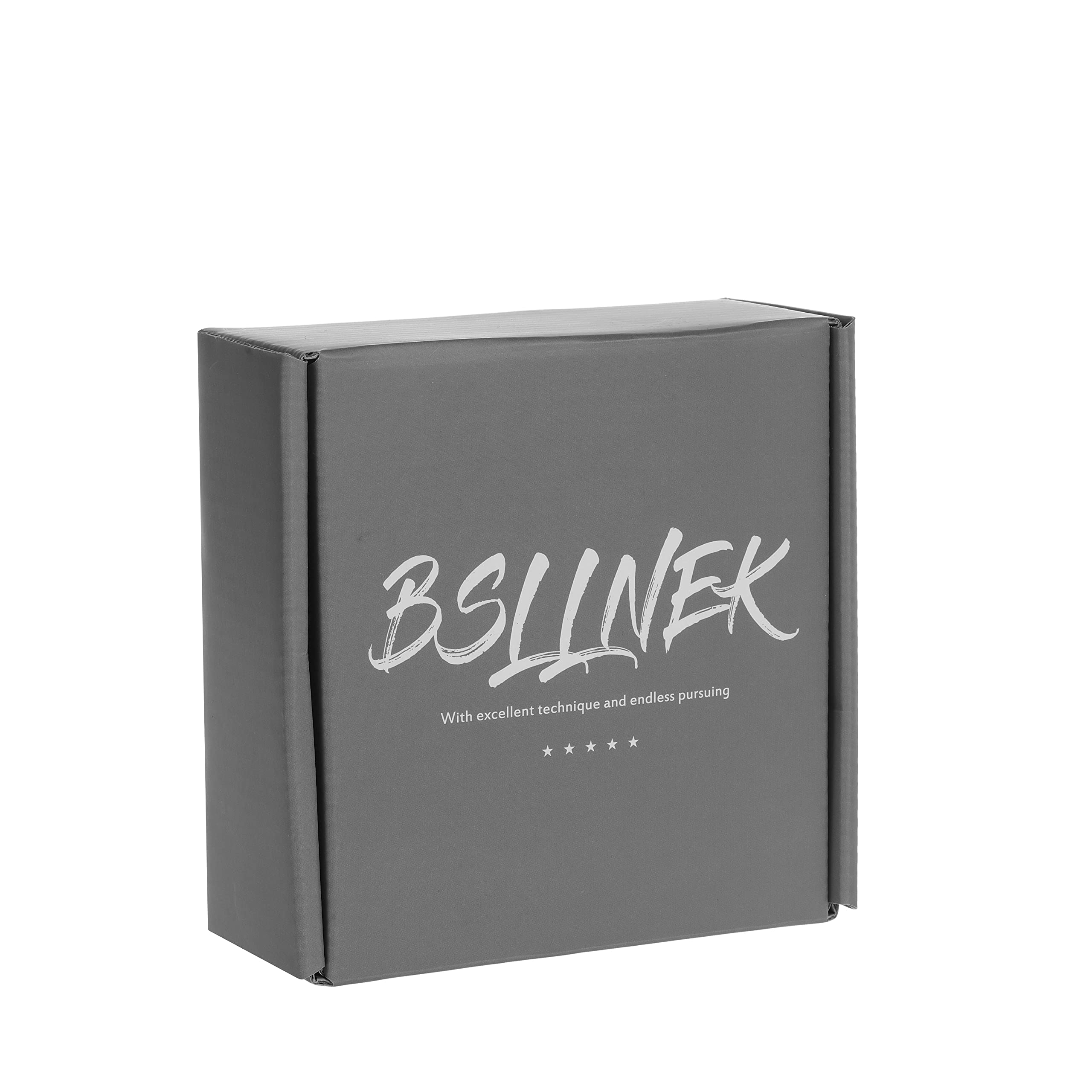BSLLNEK Elastic Braided Belt, 1 3/8", Woven Stretch Belt for Golf Casual Jeans Shorts Pants (Black, Medium (33-36" Waist))