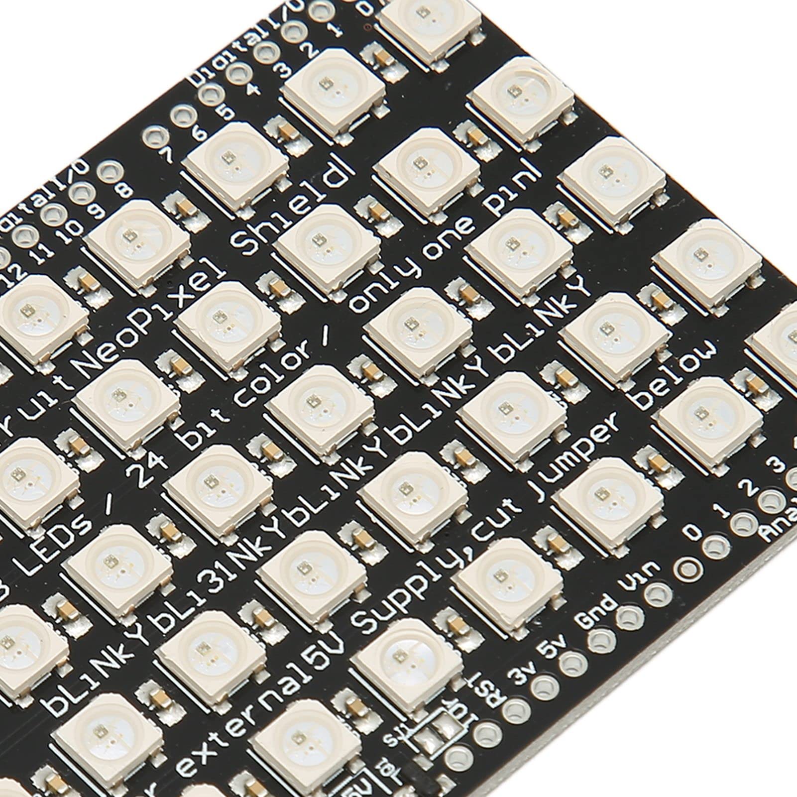 Color Light Development Board, Convenient WS2812B 5050 RGB LED Embedded Controller 800Kbps Transmission Rate Full Color for Hotel