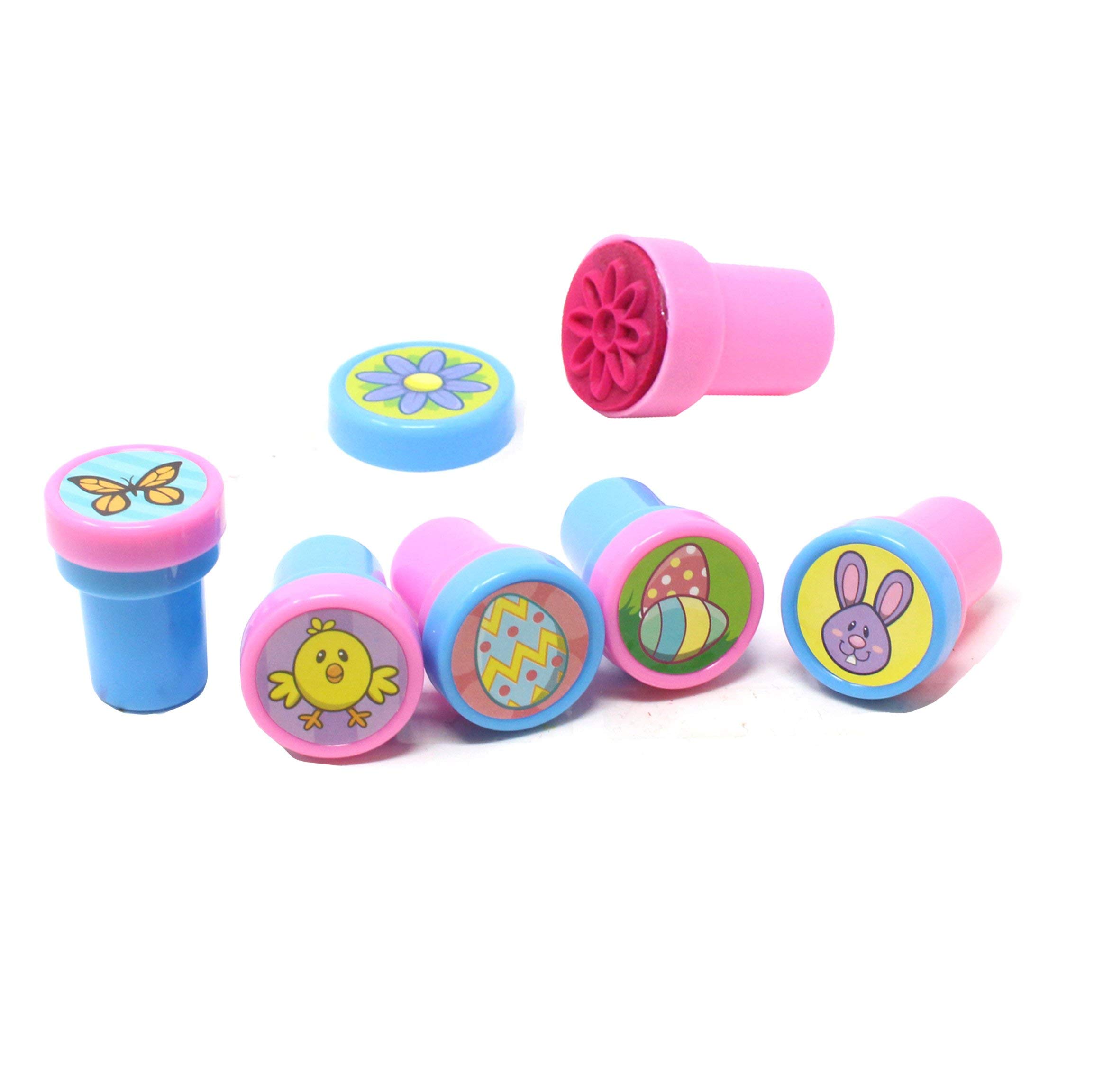 JOYIN Easter Crafts Assortment Kit with 500 Easter Stickers, 144 Easter Shapes Adhesive, 60 Easter Theme Temporary Tattoos and 6 Easter Stampers (over 700 Pcs) for Easter Egg Basket Stuffers Fillers