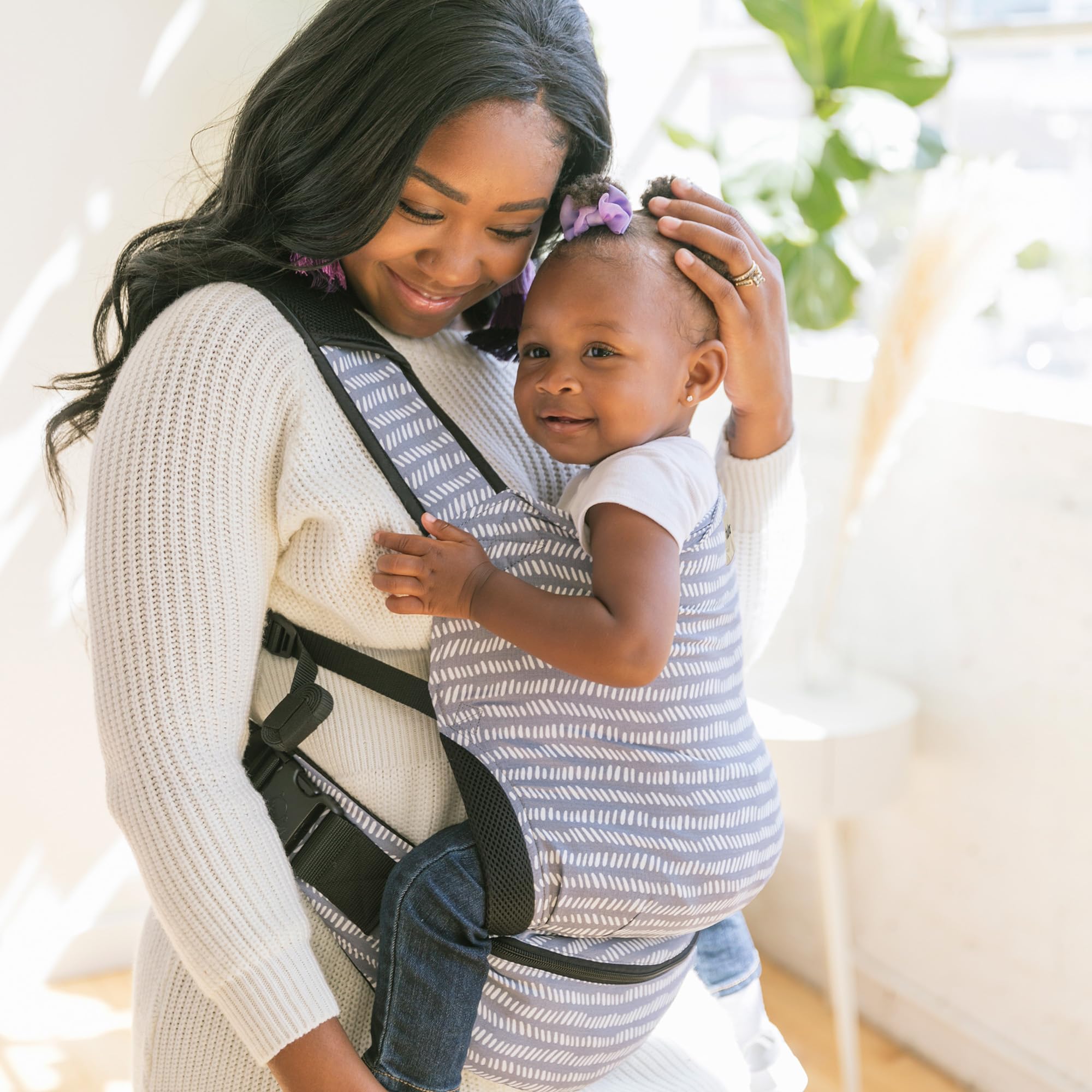 Baby Tula Lite Compact Baby Carrier, Ultra Compact and Lightweight, Convenient Carry Pouch, Ergonomic and Multiple Positions for 12 β 30 pounds (Discover)β¦