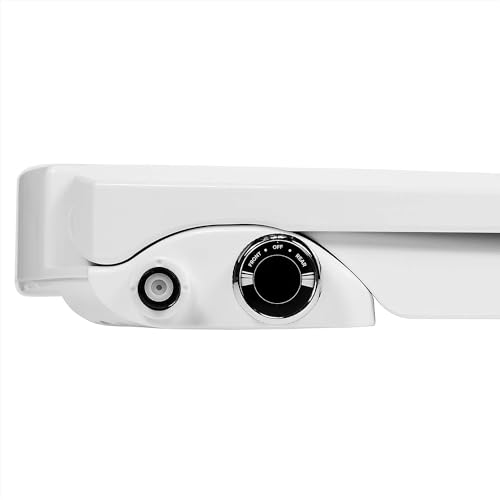Brondell Bidet Toilet Seat Non-Electric Swash Seat, Fits Round Toilets, White β Dual Nozzle System, Ambient Water Temperature β Bidet with Easy Installation