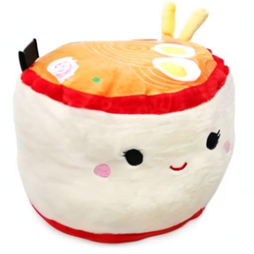 Squishmallows Oficial Kellytoy Food Plush Toys Soft Plush Animal (8 Inch, Raisy Ramen)