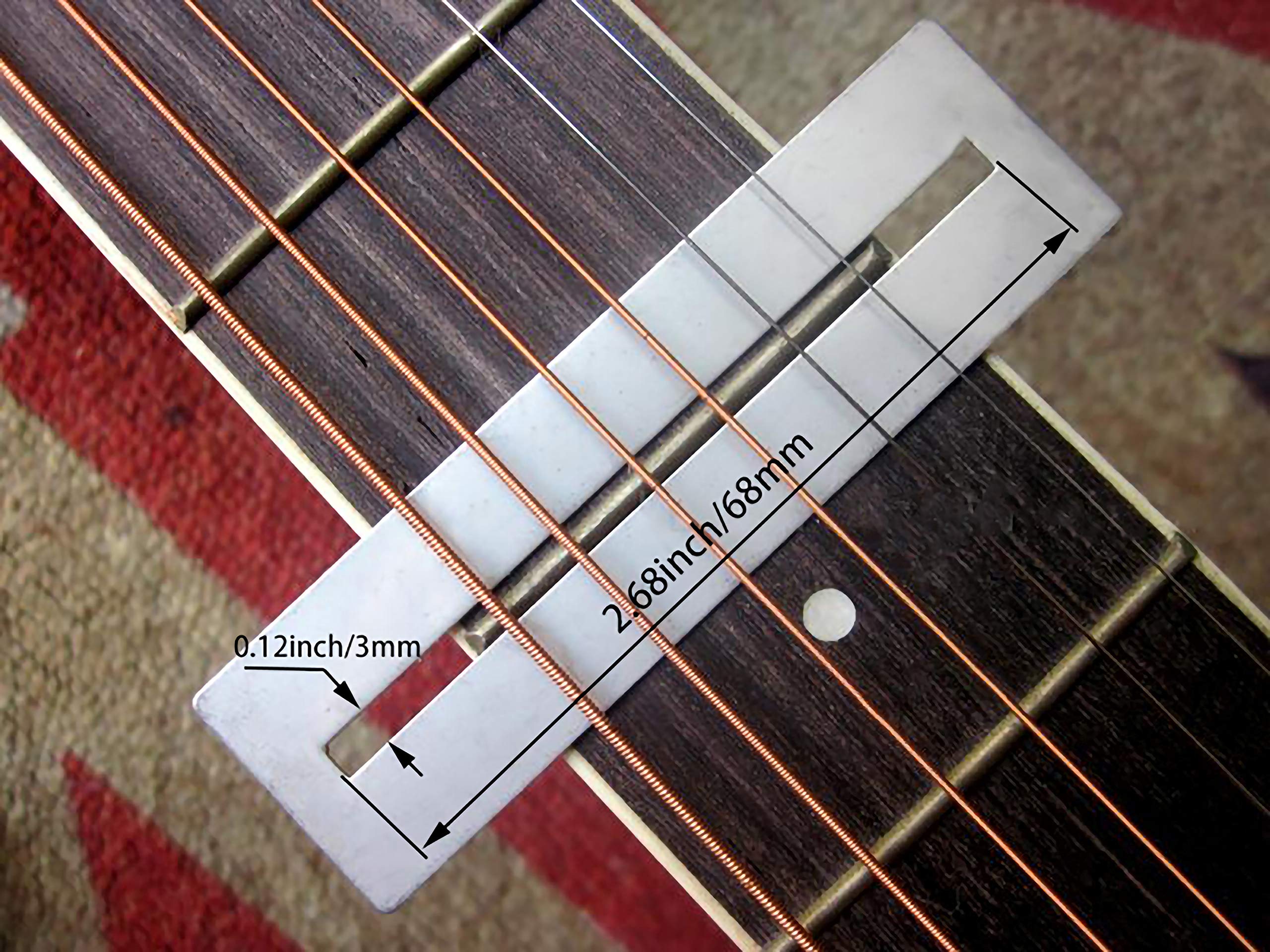KEWAYO Guitar Fingerboard Luthier Tool Set Including Guitar Fret Crowning Luthier File, Fret Leveling Beam Sanding Leveler Beam and Fingerboard Guard Protectors for Guitar Bass