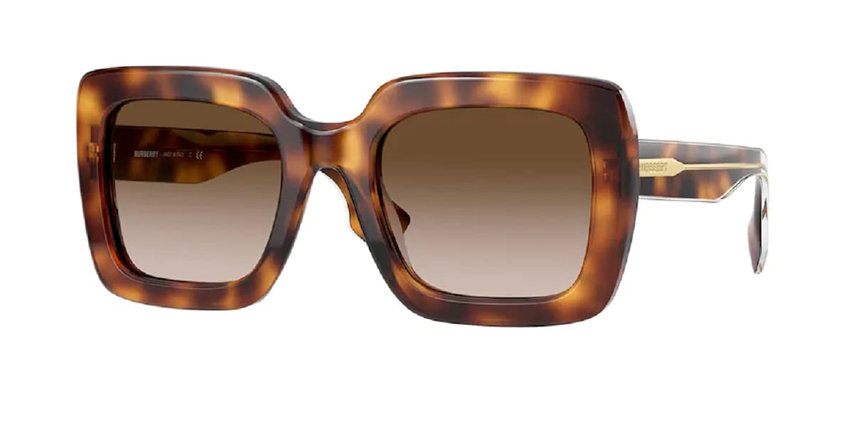 BE4284 390313 52MM Dark Havana/Brown Gradient Square Sunglasses for Women + BUNDLE with Designer iWear Eyewear Kit