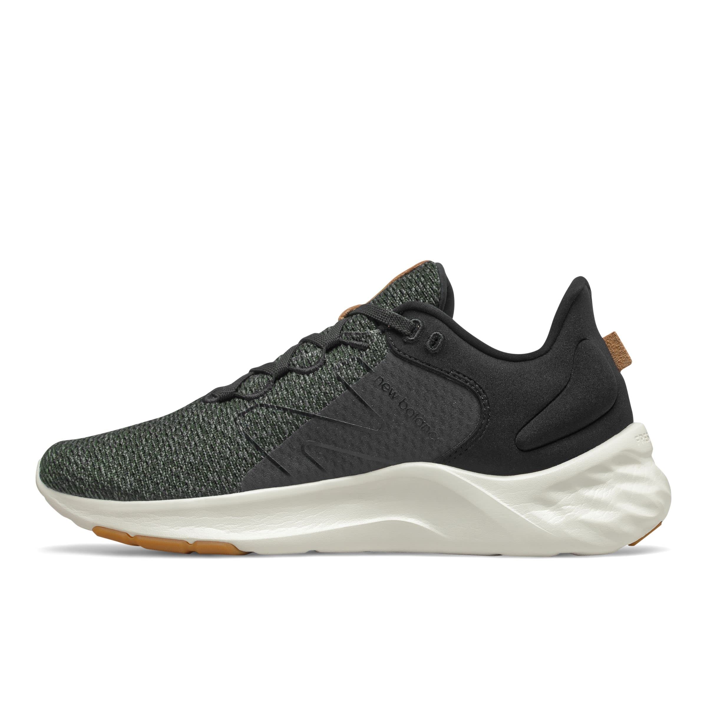 New Balance Men's Fresh Foam Roav V2 Sneaker, Black/Sea Salt, 10.5