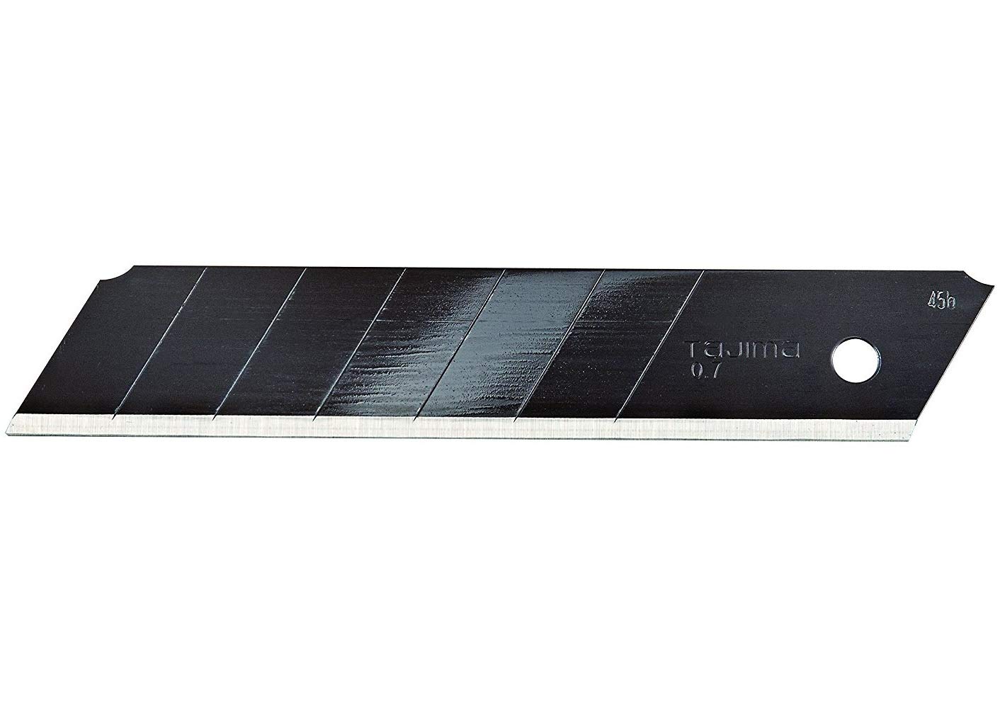 TAJIMA Utility Knives & Blades - 10-Pack 1" Razar Black Box Cutter Snap Blades with Premium Tempered Steel & Ultra-Sharp Edge - LCB-65RB