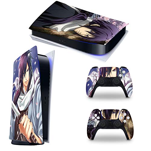 Blossoms PS5 Digital Edition Whole Body Vinyl Skin Sticker Decal Cover for Playstation 5 Digital Edition System Console and Controllers