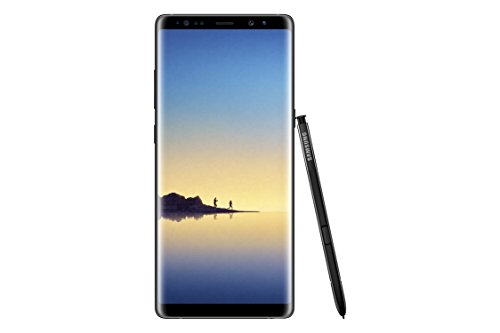 Samsung Galaxy Note 8 SM-N950F/DS Factory Unlocked Phone - 6.3" Screen - 64GB - International Version - No Warranty (Midnight Black)