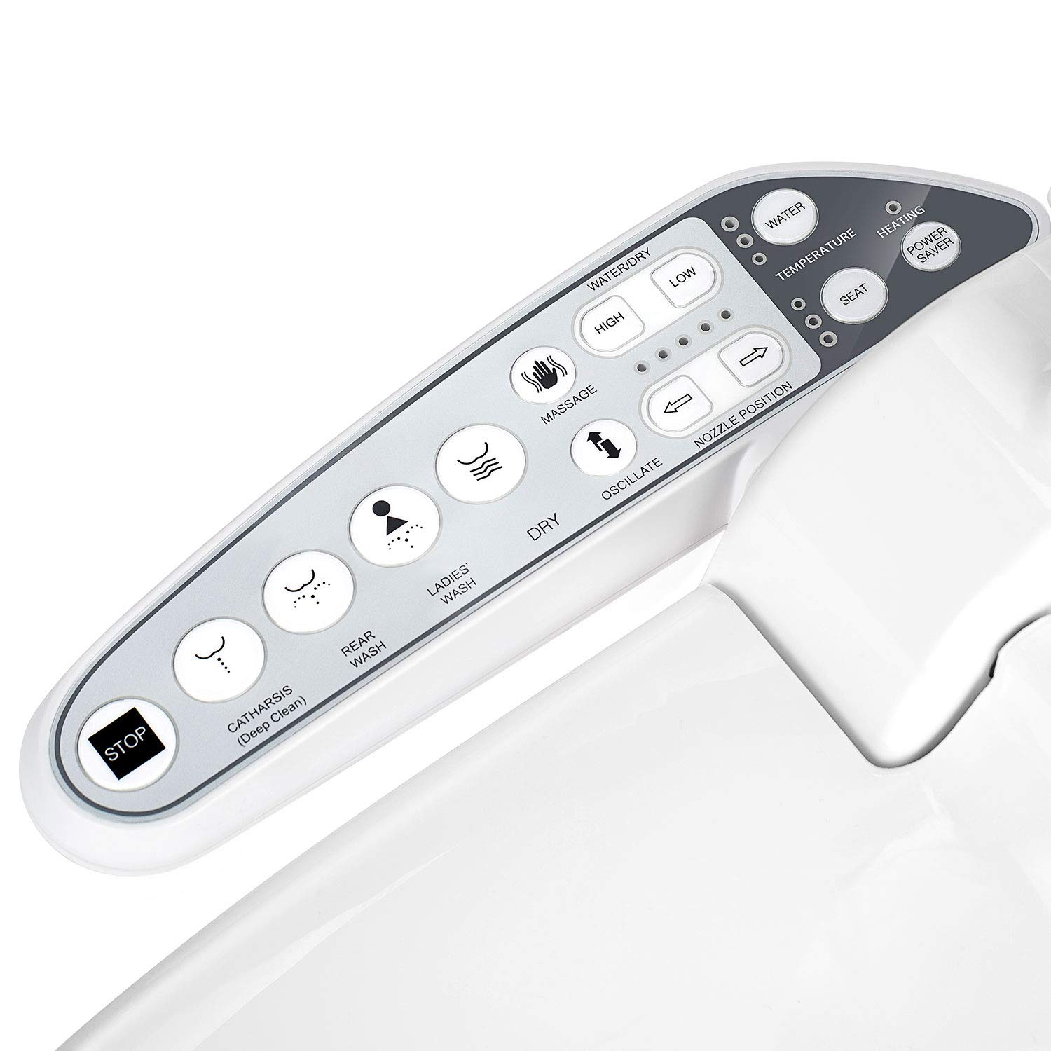 Empava Ultimate Advanced Electric Smart Bidet Seats for Elongated Toilets in White Model 2020