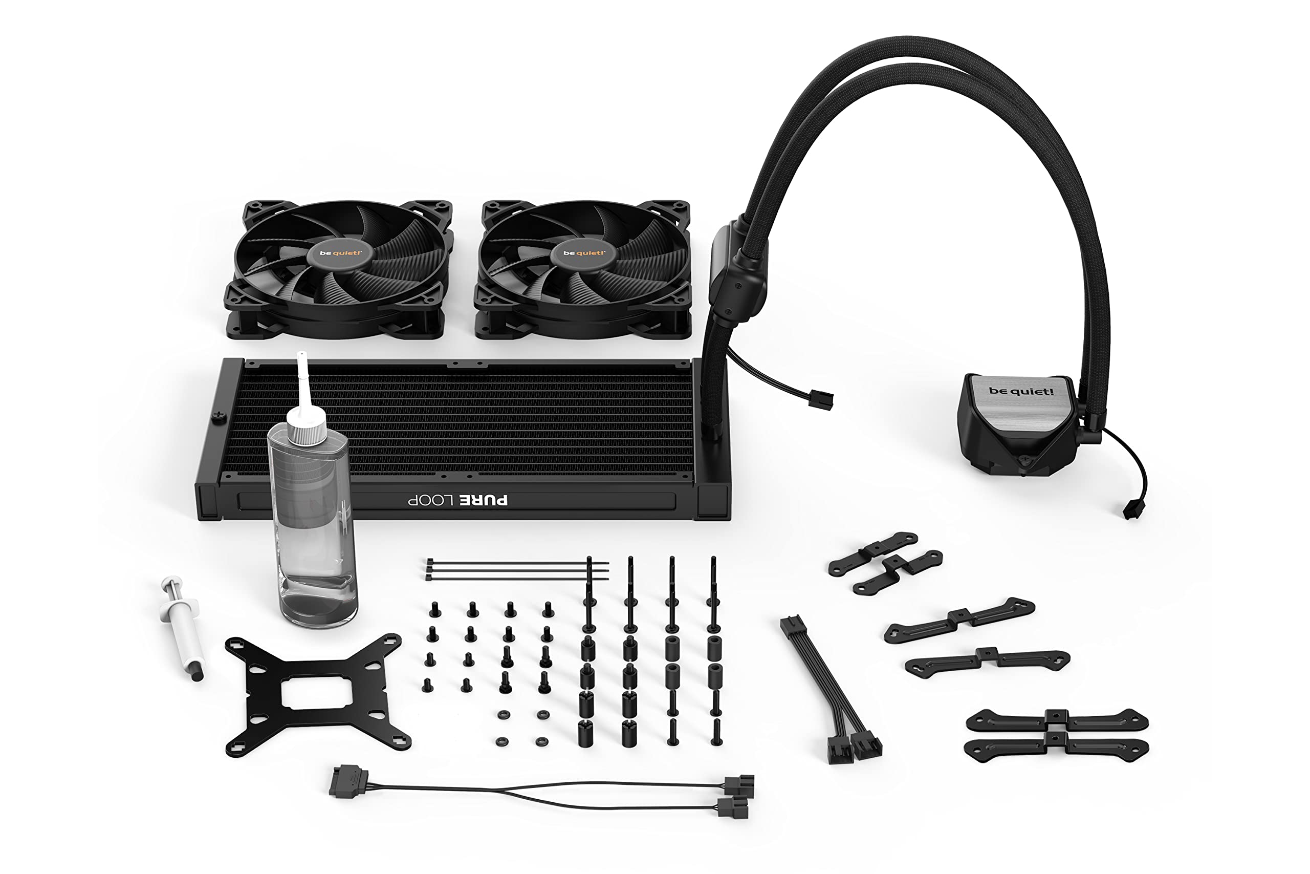 be quiet! Pure Loop 280mm All-in-One Water Cooling System | Intel 1700 1200 2066 1150 1151 1155 2011 Square ILM | AMD4 AMD5 | BW007