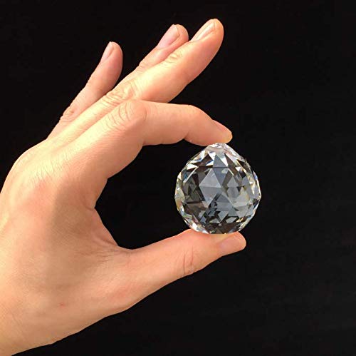 Crystal Ball Prism 40mm/1.57 Inch Decorative Ball for Chandelier Window Suncatcher 10Pack Rainbow Maker