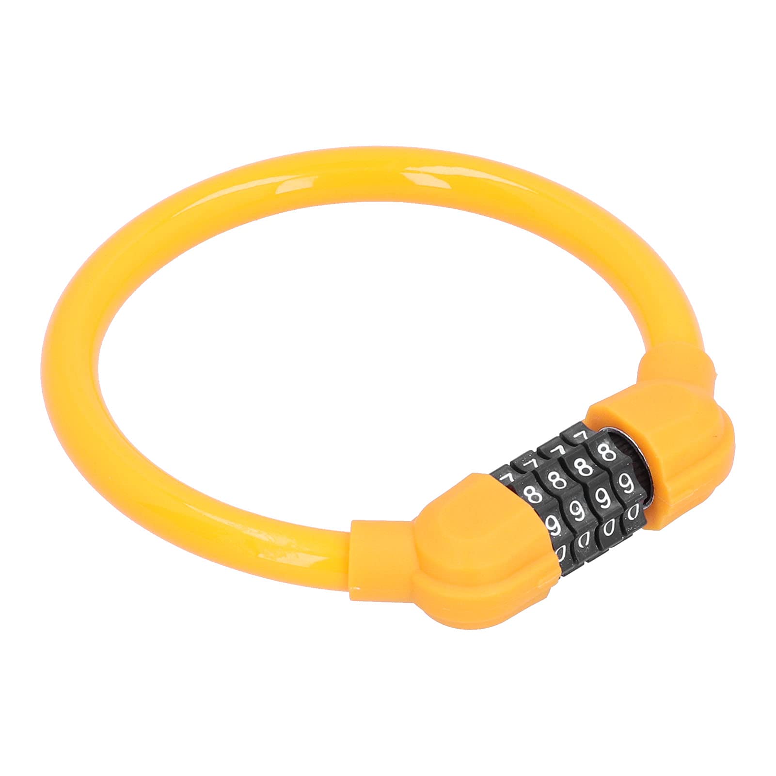 Bike Lock Cable, Anti Theft Bike Lock Bicycle Cable Locks High Security for Cycling for Outdoors(Orange)