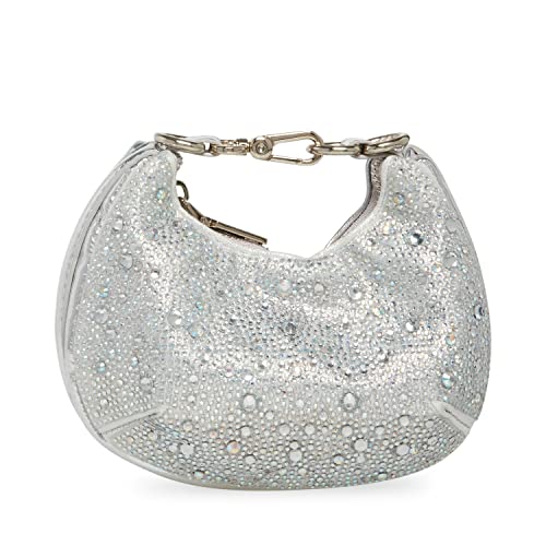 Betsey Johnson Wrist Micro Pouch, Silver