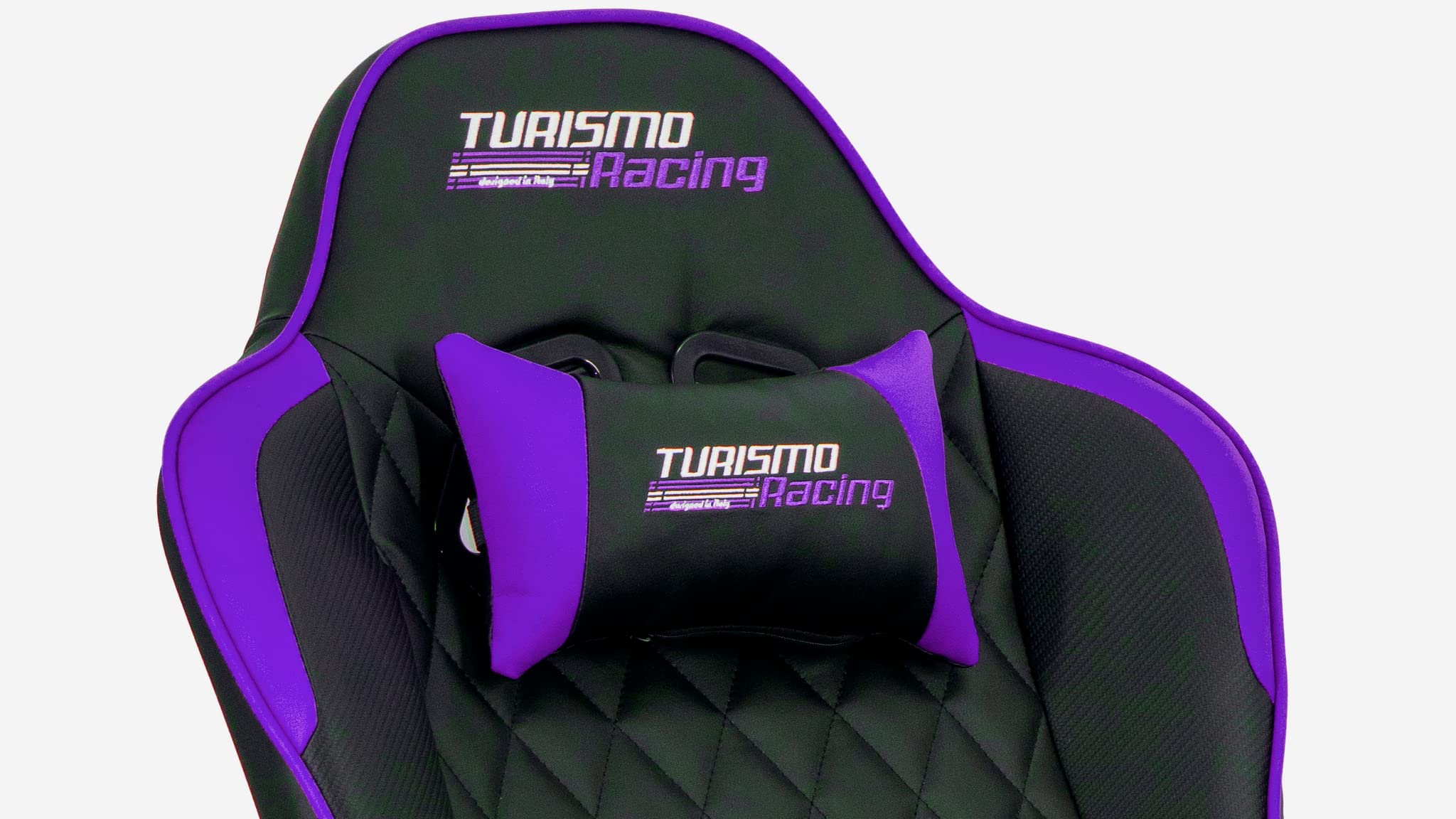 Turismo Racing Stanza Gaming Recliner - Ultimate Reclining Chair for PlayStation 5 and Xbox Gaming - Purple