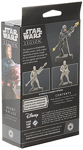 Star Wars: Legion Agent Kallus Commander Expansion - Lead Imperial Forces! Tabletop Miniatures Game, Strategy Game for Kids and Adults, Ages 14+, 2 Players, 3 Hour Playtime, Made by Atomic Mass Games