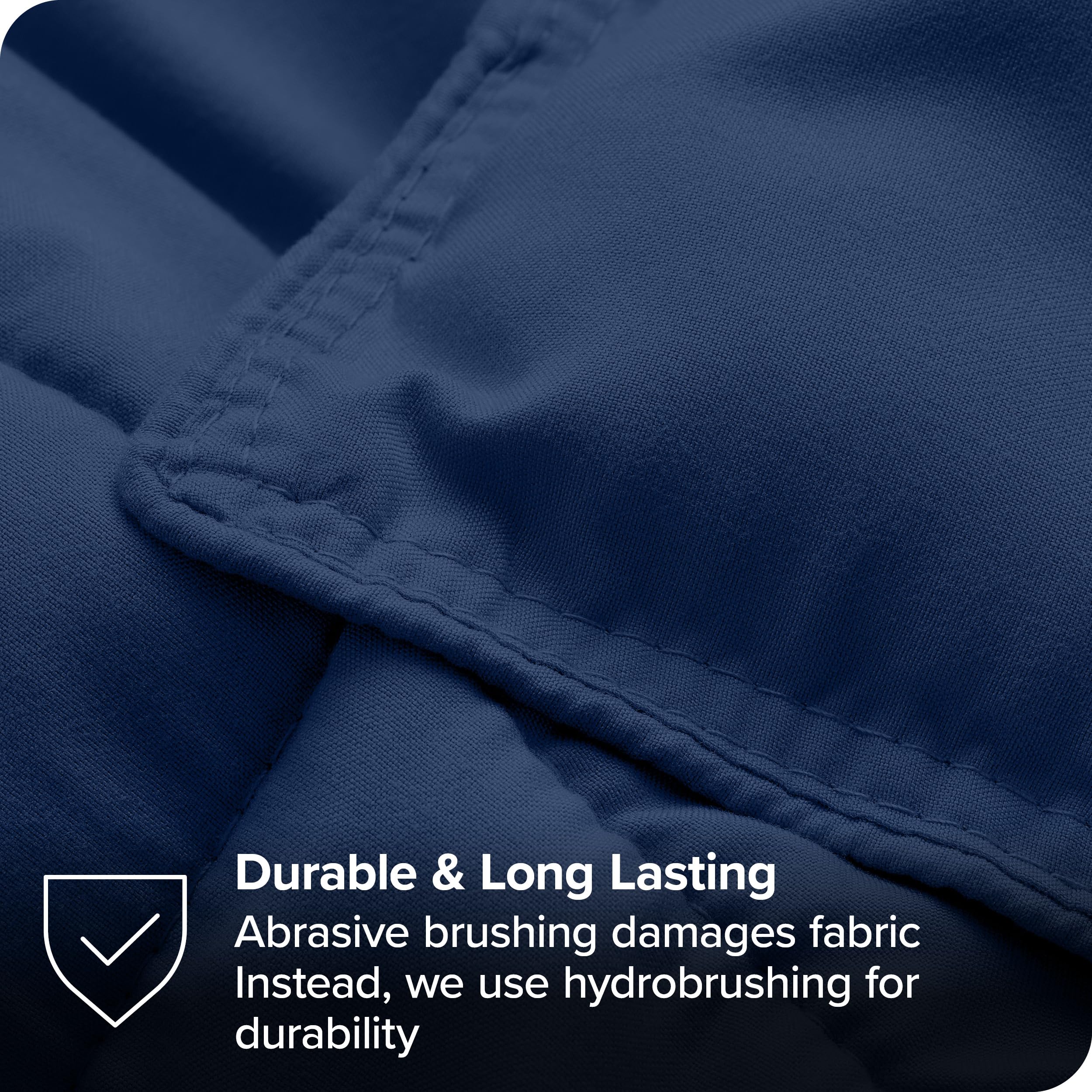 Bare Home Comforter Set - Ultra-Soft - Goose Down Alternative - Premium 1800 Series - All Season Warmth (Twin/Twin XL, Dark Blue)