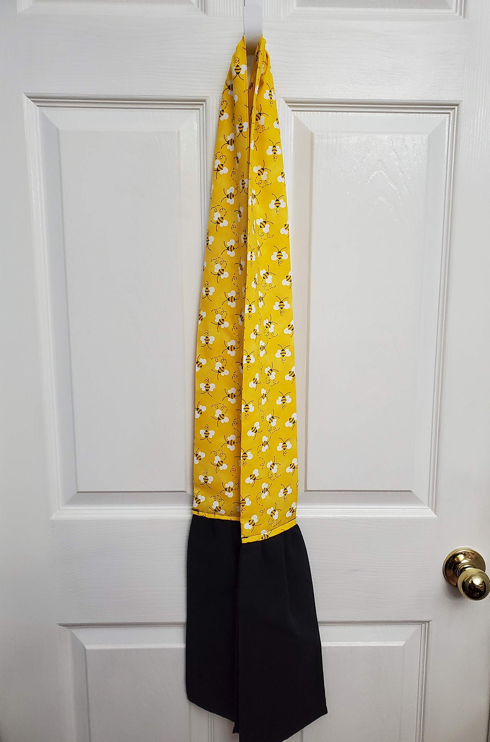 Bumble Bee Neck Towel, Yellow & Black Kitchen Boa, Neck Apron, Kitchen Neck Scarf, Kitchen Scarf, Baker’s Boa, Chef’s Towel, Cooking Towel, Grilling Towel, Gifts under $25