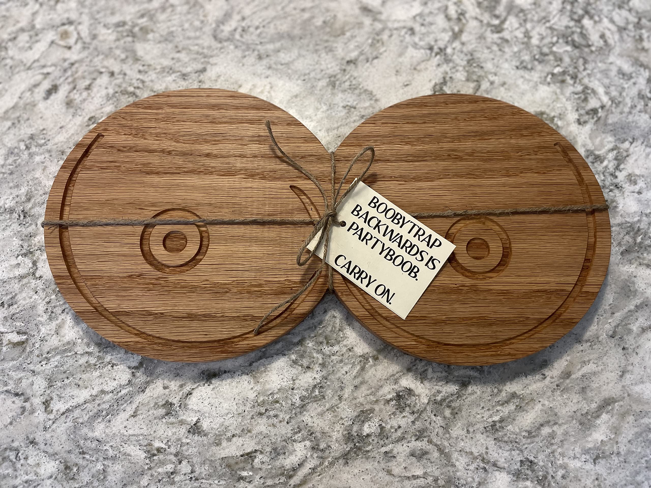 CharBOOBerie Board- Boobs, Bachelor Bachelorette Parties, His & Her Party, Gag Gifts (Pine)