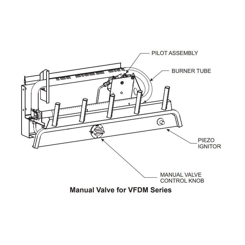 Empire VFDM24LBP Manual 5-Piece 24" Ceramic Fiber Log Set - LP