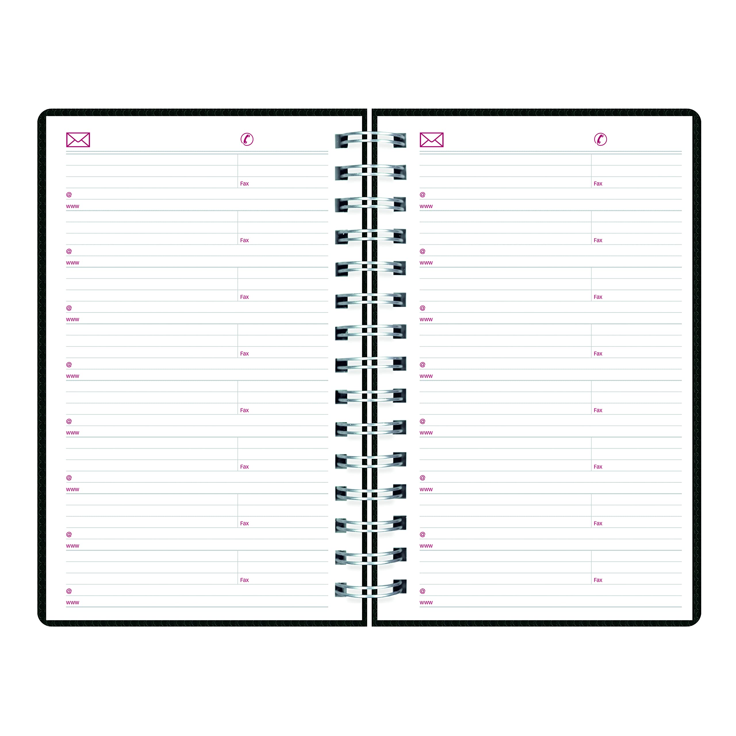 Brownline 2023 DuraFlex Daily/Monthly Planner, Appointment Book, 12 Months, January to December, Twin-Wire Binding, 8" x 5", Black (CB634V.BLK-23)