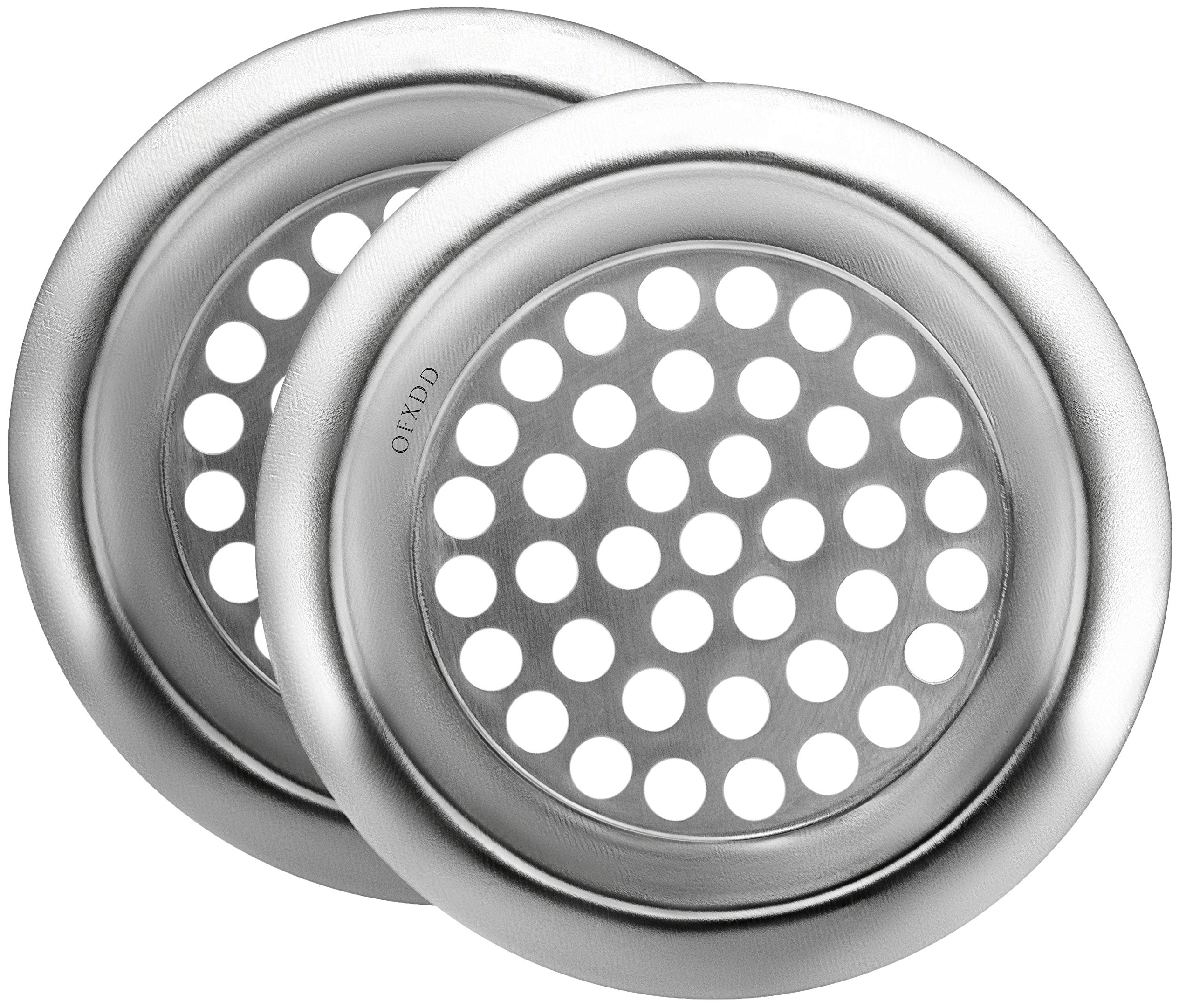 Hair Shower Drain Catcher, Kitchen Sink Strainers 3", Outside Drain Protector, Small Drain Catcher, Toilet Drain Cover (Pack of 2)