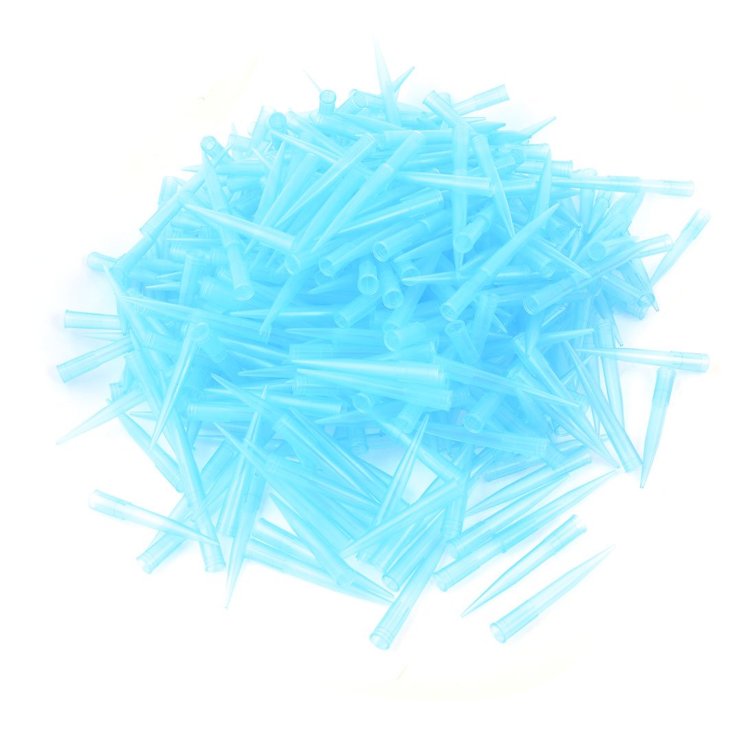uxcell Laboratory Clear Blue Plastic Fine Tip Pipette Tips 1000ul 1ml 500 Pcs