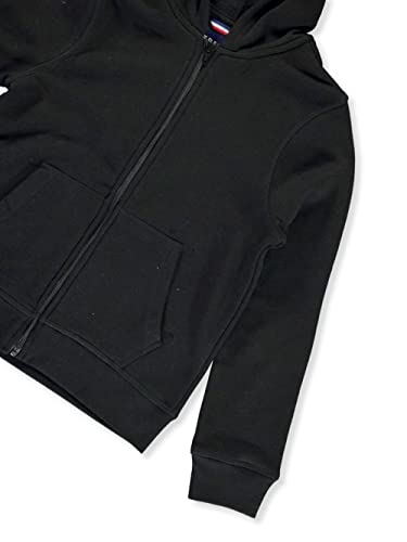 French Toast Boys' Big Fleece Hoodie, Black, 8