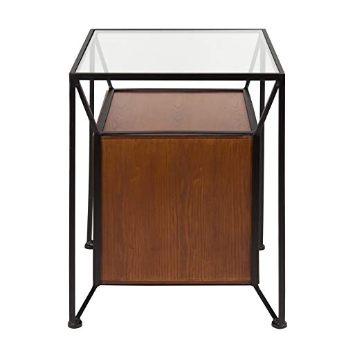 Kate and Laurel Garrod Record Storage End Table