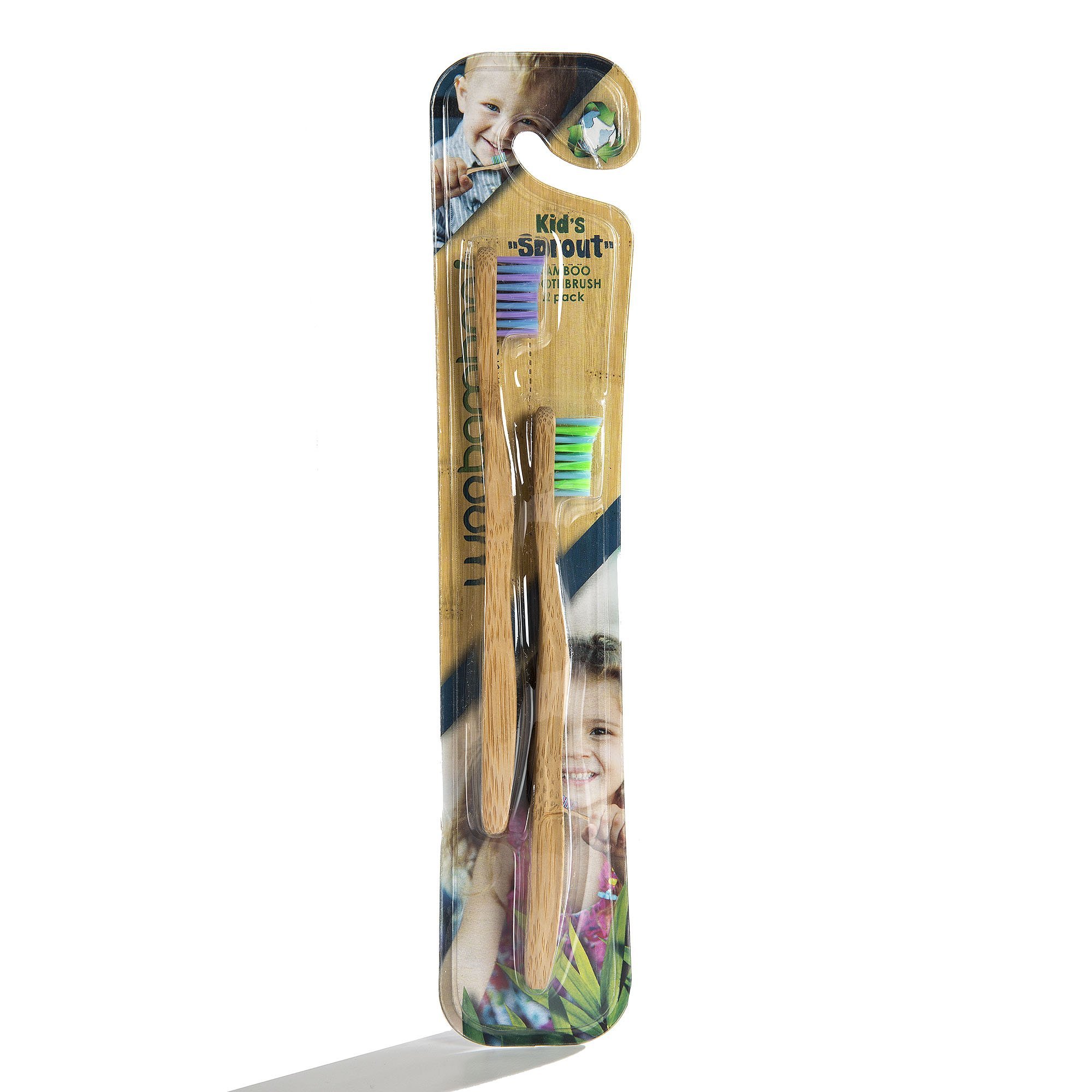 Woobamboo Tb Kids Sprout Size 2ct Woobamboo Toothbrush Kids Sprout Super Soft 2pk