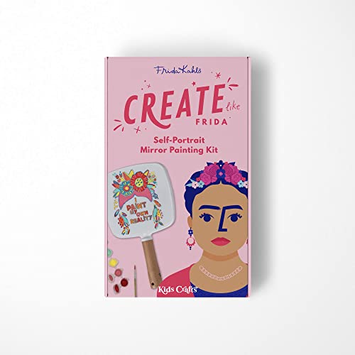 Kids Crafts Create Like Frida: Mirror Painting Kit with Decorative Decal Stickers Arts and Crafts DIY Kit for Girls
